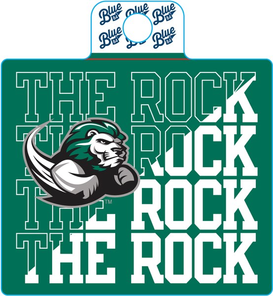 The Rock SGA Bookstore -BLUE 84 PLAYBLOCKS SCREEN-COLLEGE STICKER
