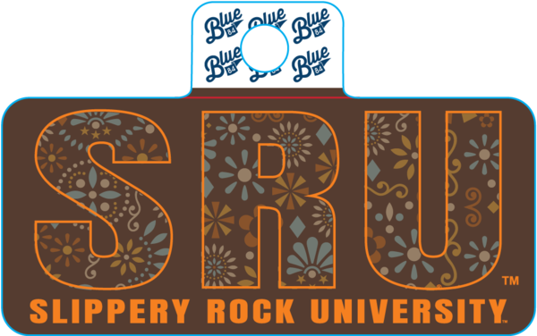 The Rock SGA Bookstore -BLUE 84 GOODLY SCREEN-COLLEGE STICKER